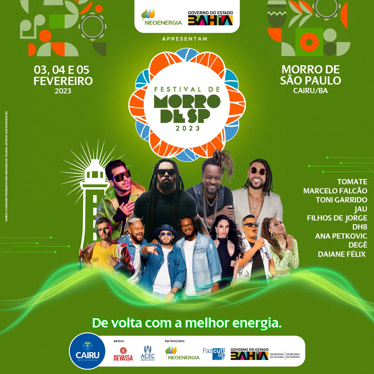 Festival de Morro de São Paulo será realizado nos dias 03, 04 e 05 de ...